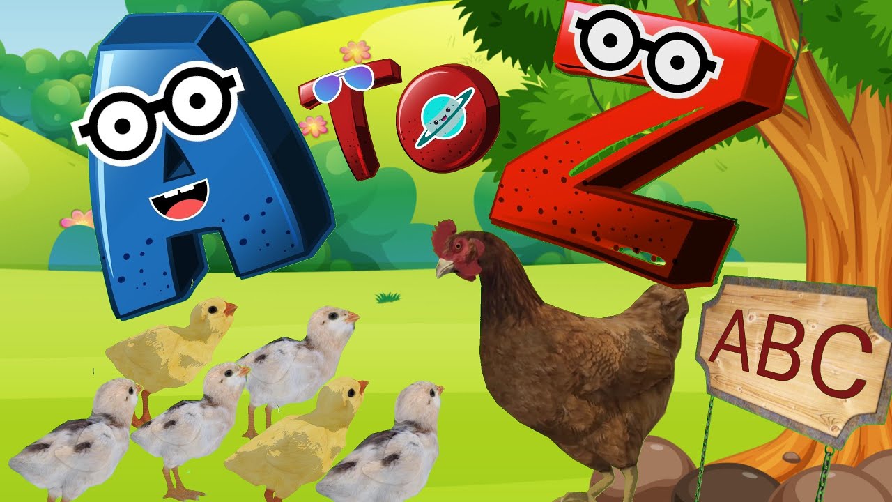 New ABC Song 2023 | Abcd song | Animals & Alphabets | Nursery rhymes ...