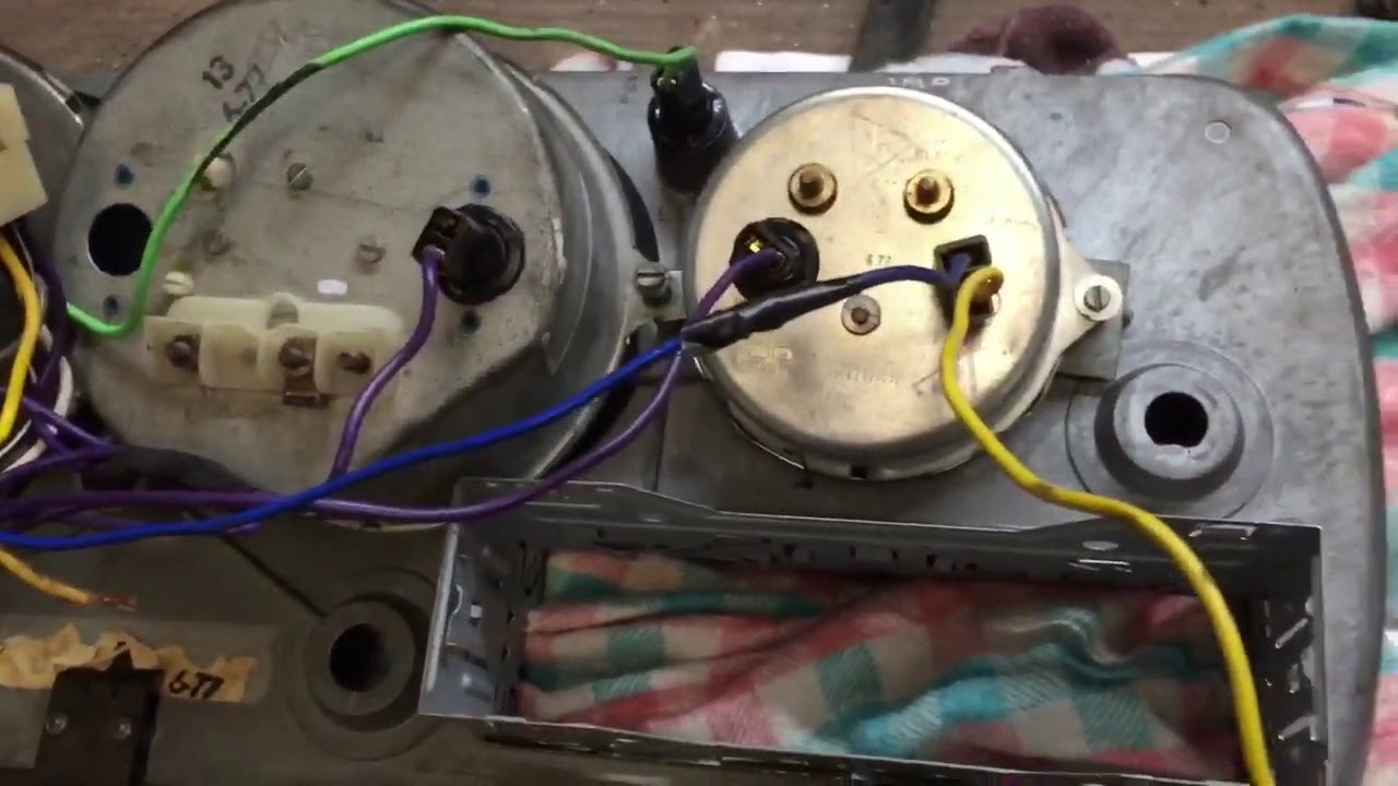 Chrysler Valiant strip to round dash conversion - YouTube