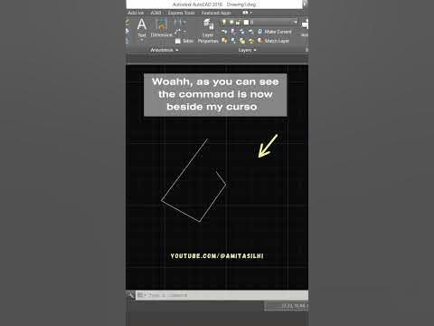 AutoCAD Command Not Showing on Screen/Cursor? - DYNMODE #shorts #autocad #architecture #design # ...