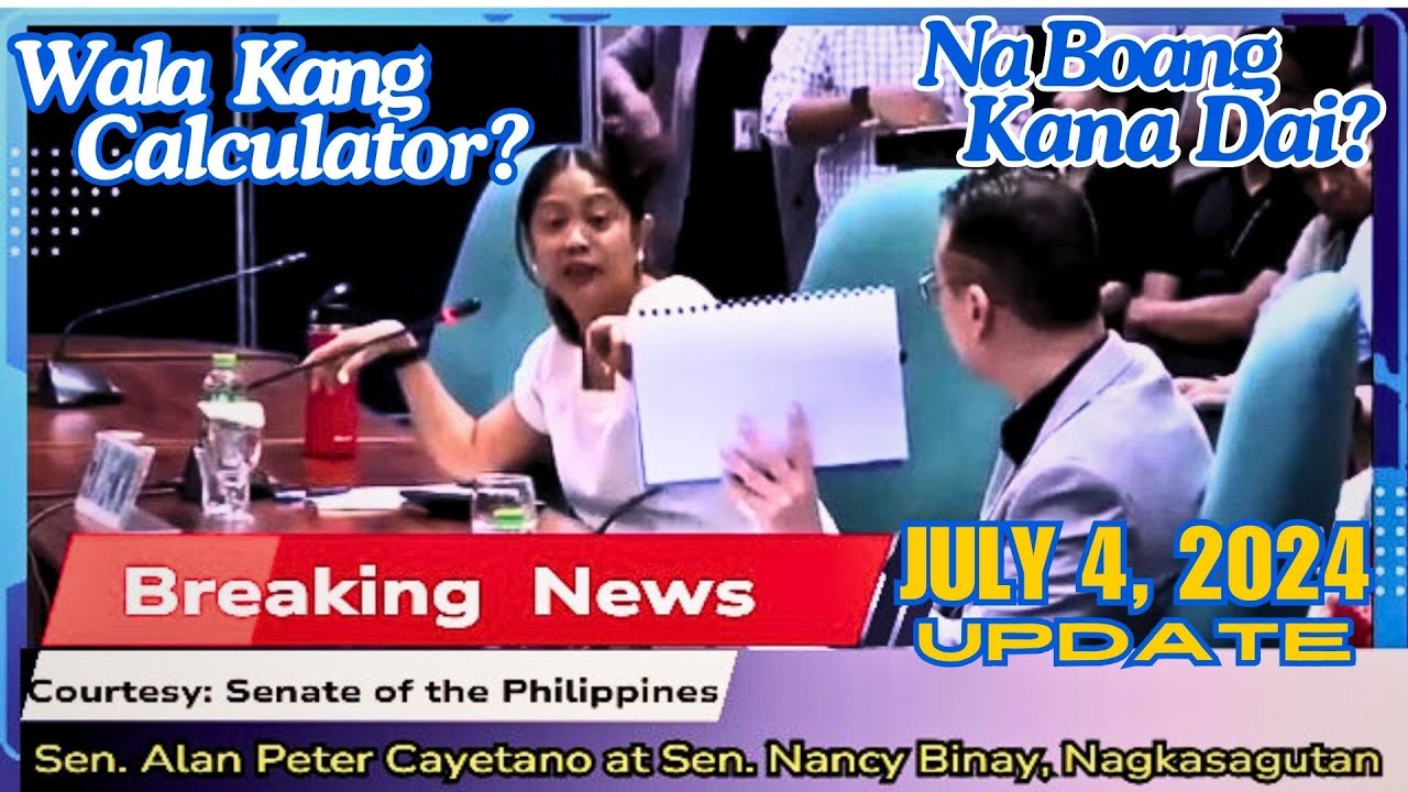 GRABENG SAGUTAN! Sen. Alan Peter Cayetano at Sen. Nancy Binay Sa Senate ...