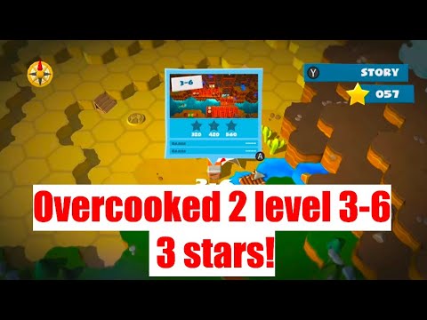 Overcooked 2 level 3-6, 3 stars! オーバークック2レベル3-6、3スター! - YouTube