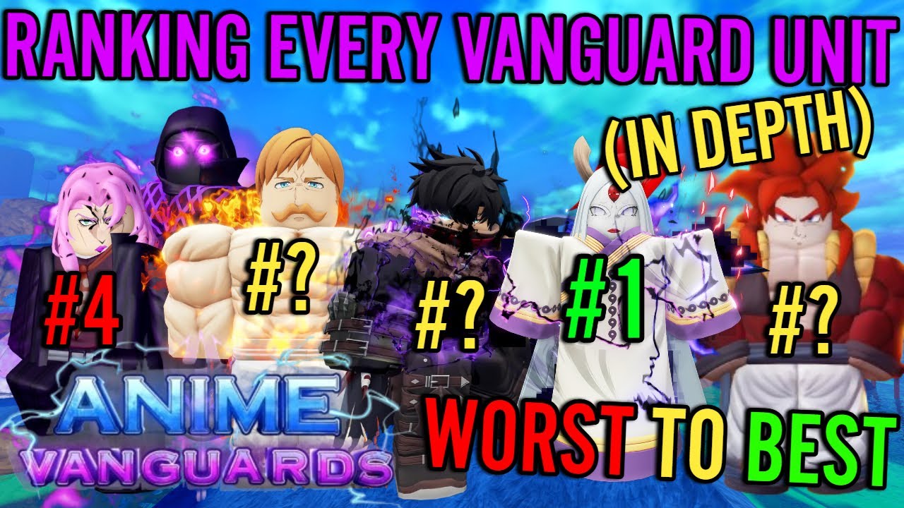 Ranking Every single Vanguard Unit in Anime Vanguards (August 2025 ...