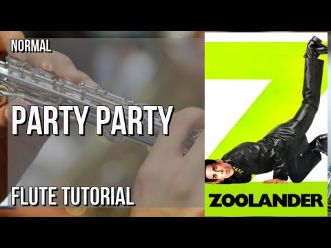 How to play Party Party (Zoolander Song) by Yally on Flute (Tutorial ...