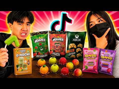 Meine SCHWESTER und ICH testen VIRALES TIKTOK ESSEN!😵‍💫