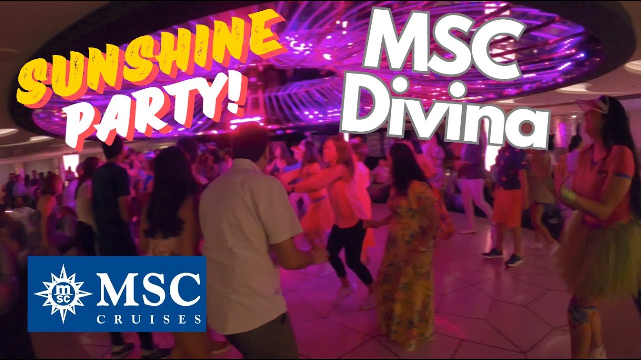Sunshine Party MSC Divina Disco Flower Power 60's and 70's Themed Night ...