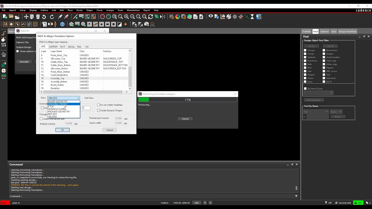 Cadence PCB PADS Ascii Import - YouTube