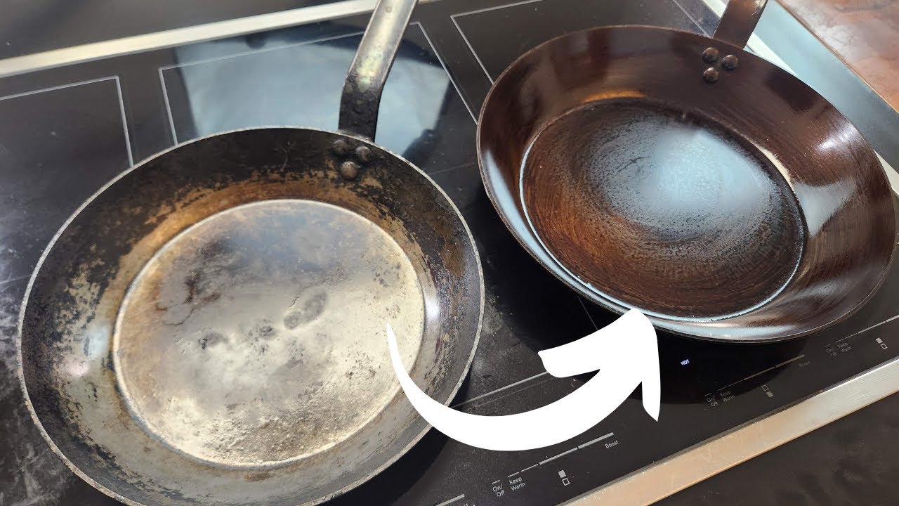 The most comprehensive way to recondition your carbon steel pans - YouTube