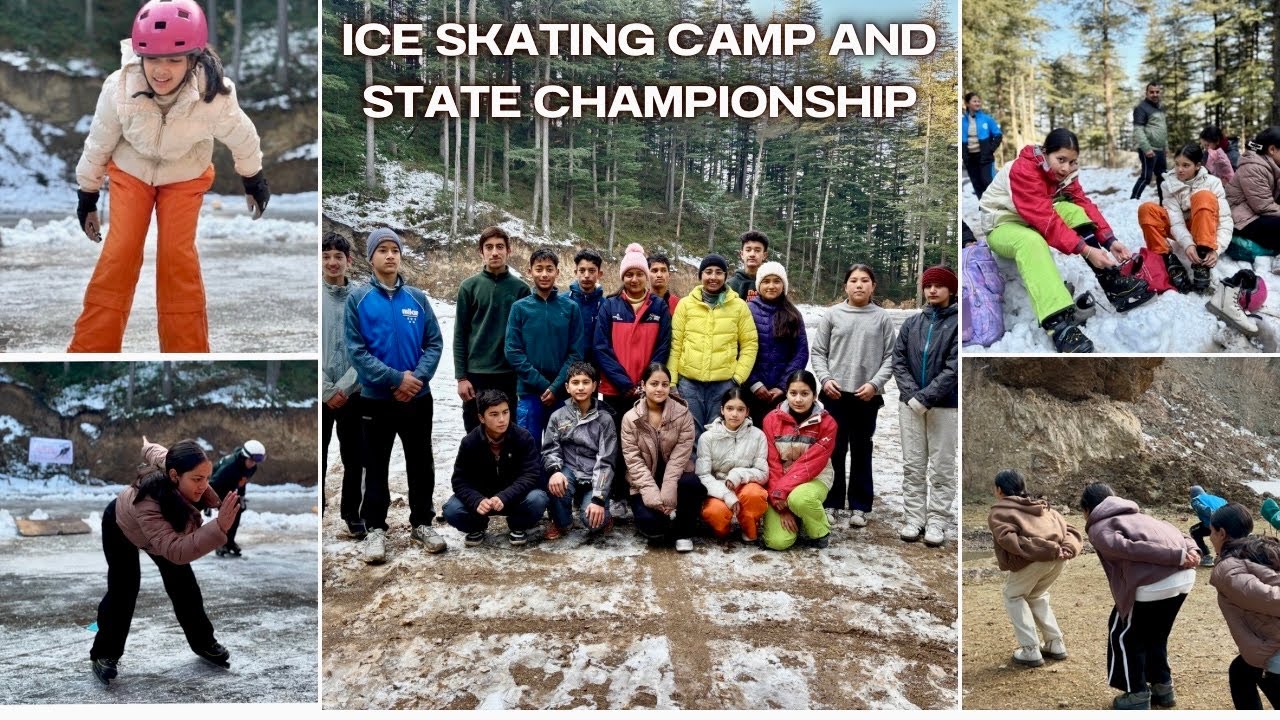 Ice skating camp || state championship ||Cheog Shimla || - YouTube