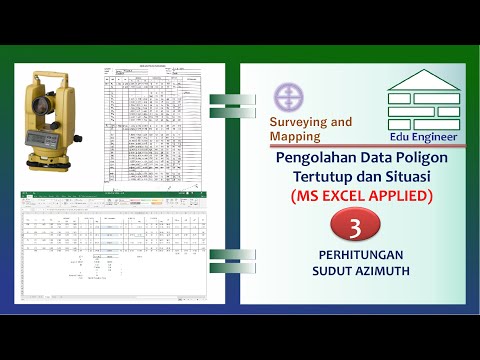Olah Data Poligon Tertutup (3) : Perhitungan Sudut Azimuth (MS Excel ...