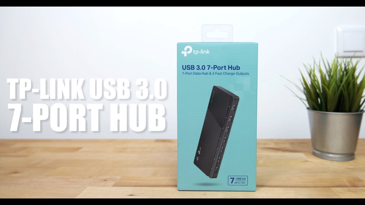 TP-Link UH700 7-Port USB 3.0 Hub Unboxing and review - YouTube