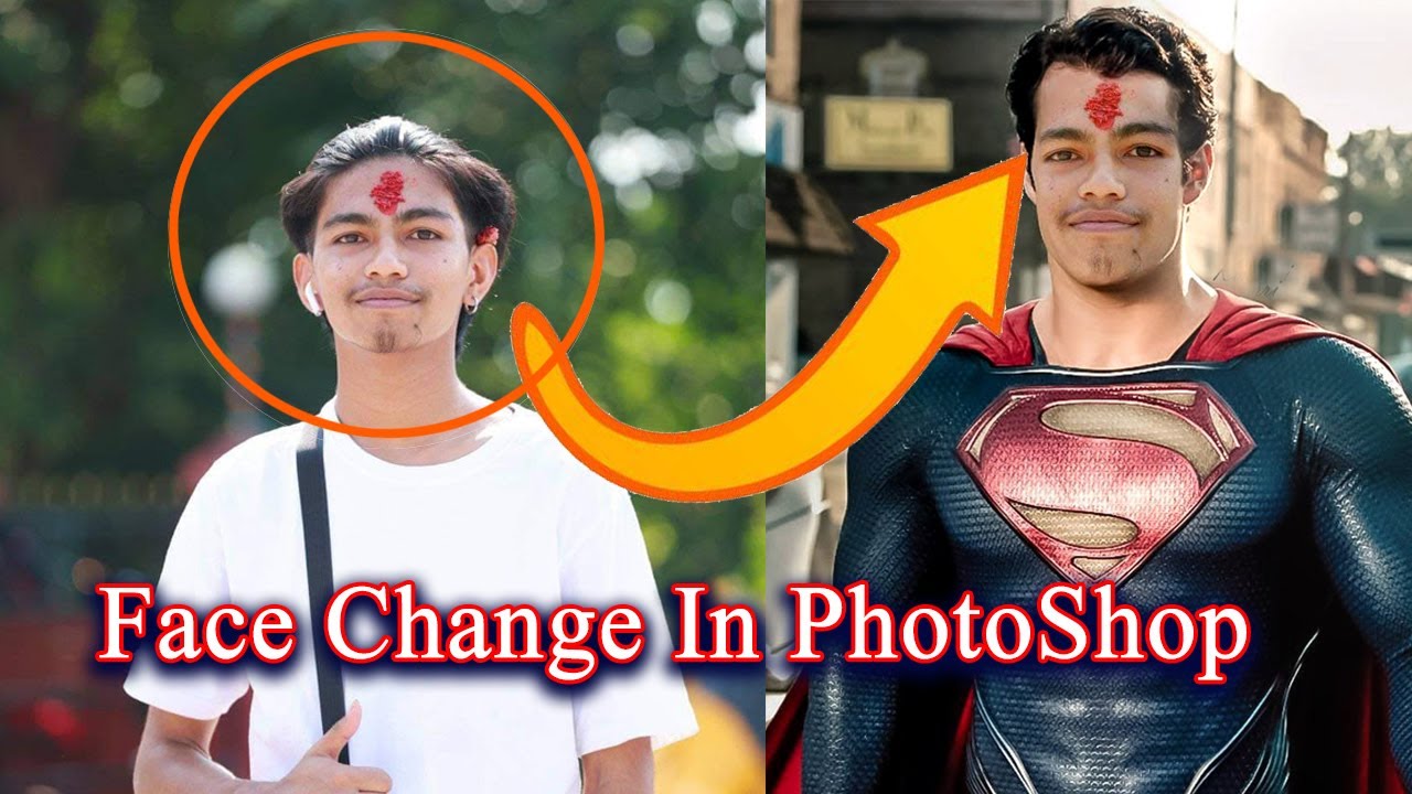 face change in photoshop | How to change face | face change kyase kare ...