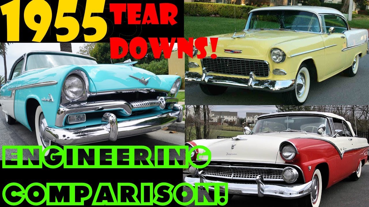 [Dealer Film] 1955 Plymouth engineering vs Chevy/Ford, Under the ...