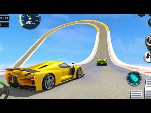 Car racing ramp Android version -mega ramp stand game mission complete ...