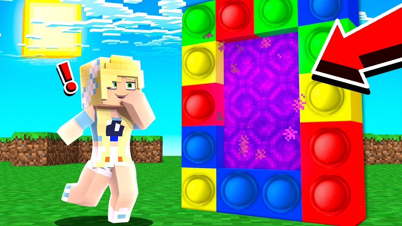 ENCONTREI O PORTAL DO POP IT MUITO MISTERIOSO NO MINECRAFT! - YouTube