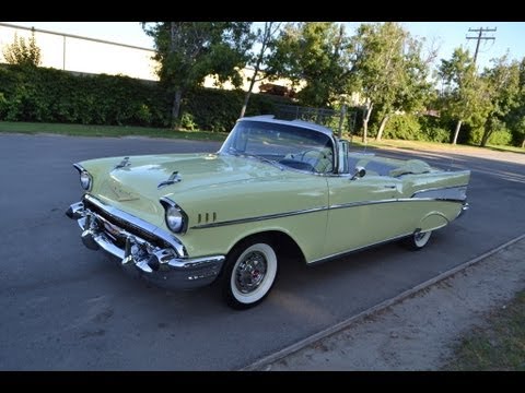 SOLD 1957 Chevrolet Bel Air Convertible Classic Cream w/Cream and ...