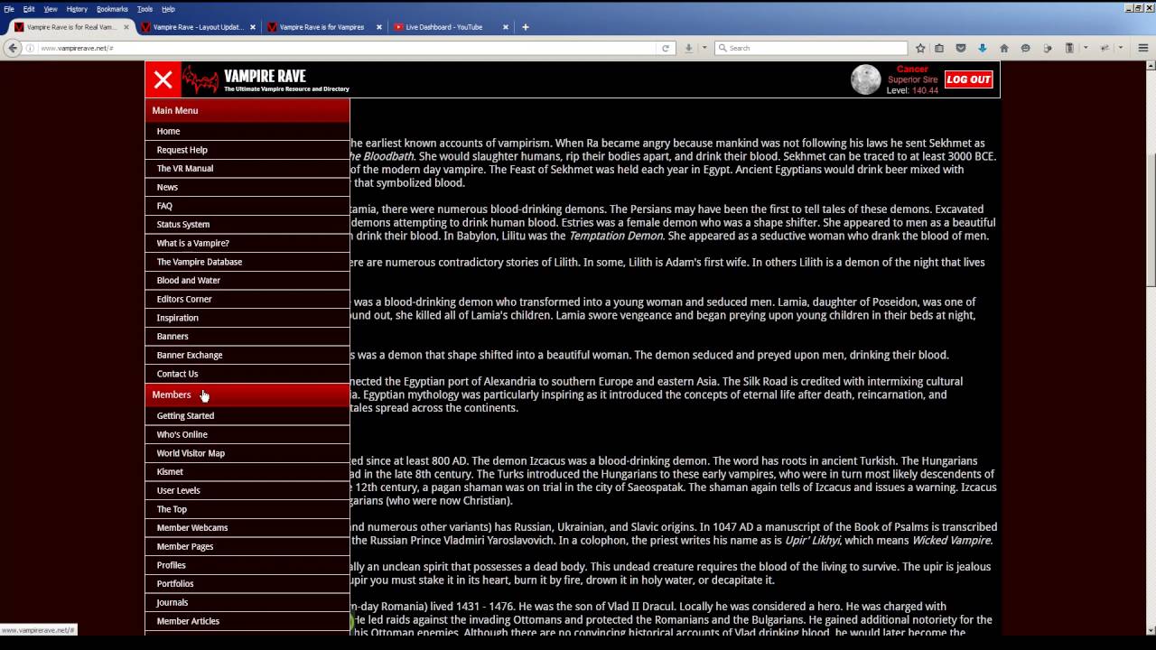 Vampire Rave - New Layout - Phantasm - YouTube