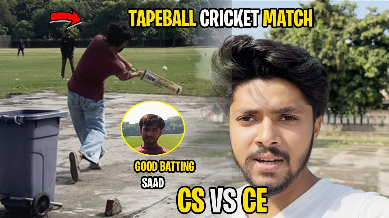 TAPEBALL CRICKET MATCH CS VS CE DEPARTMENT | #trending #cricket - YouTube