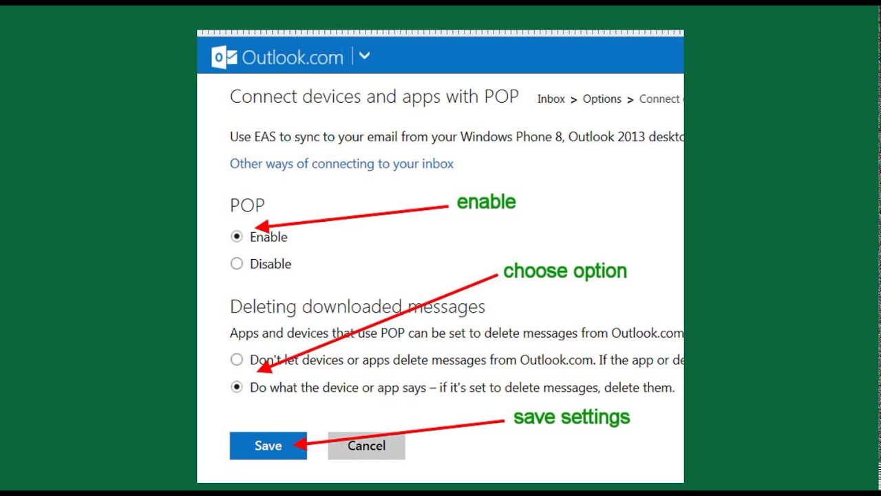 Setup Outlook-Hotmail in desktop email - YouTube