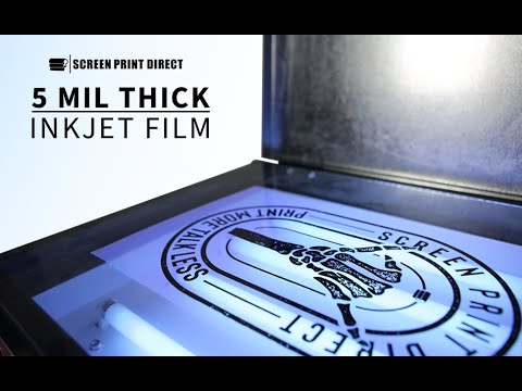 Screen Print Direct® Waterproof Inkjet Transparency Roll - YouTube