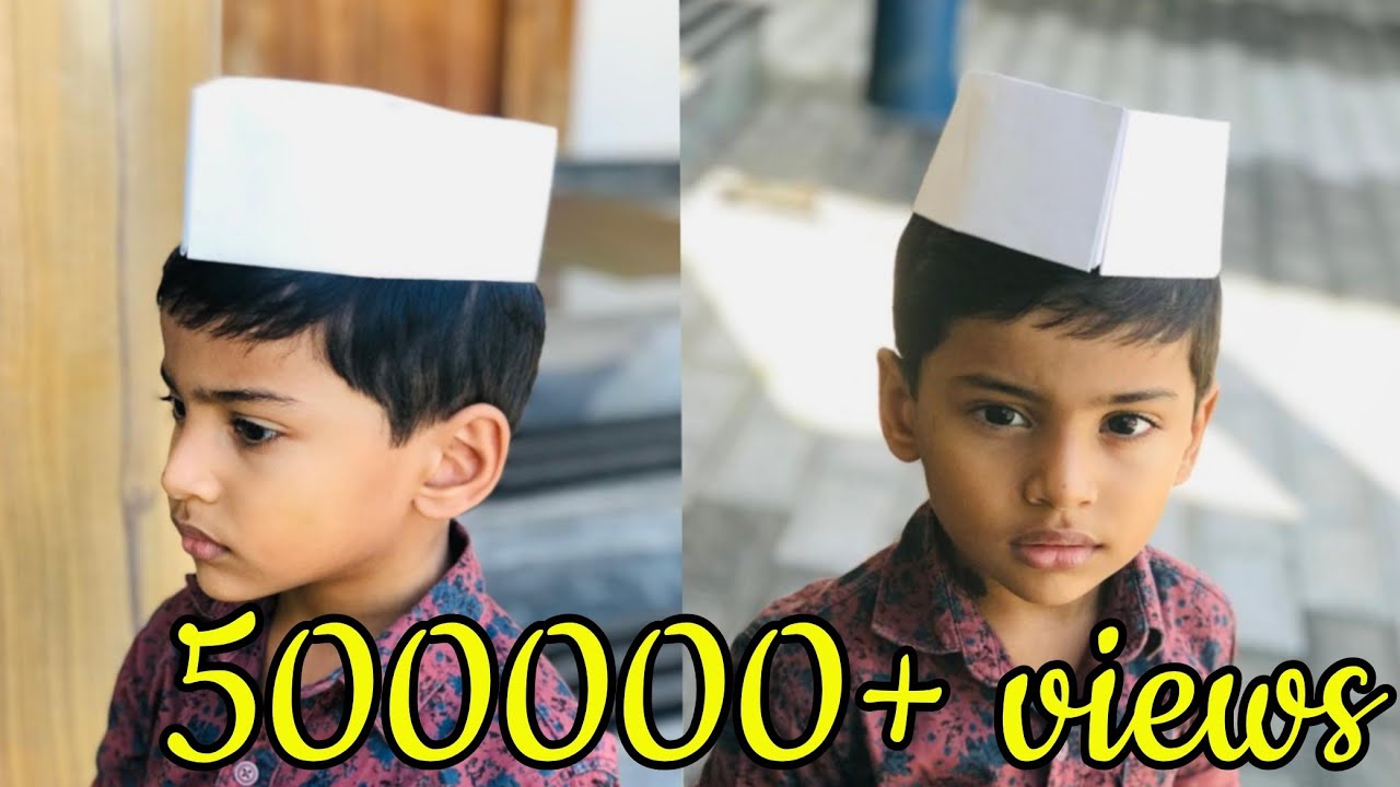 Nehru cap with paper - easy method | chachaji cap | children's day ...
