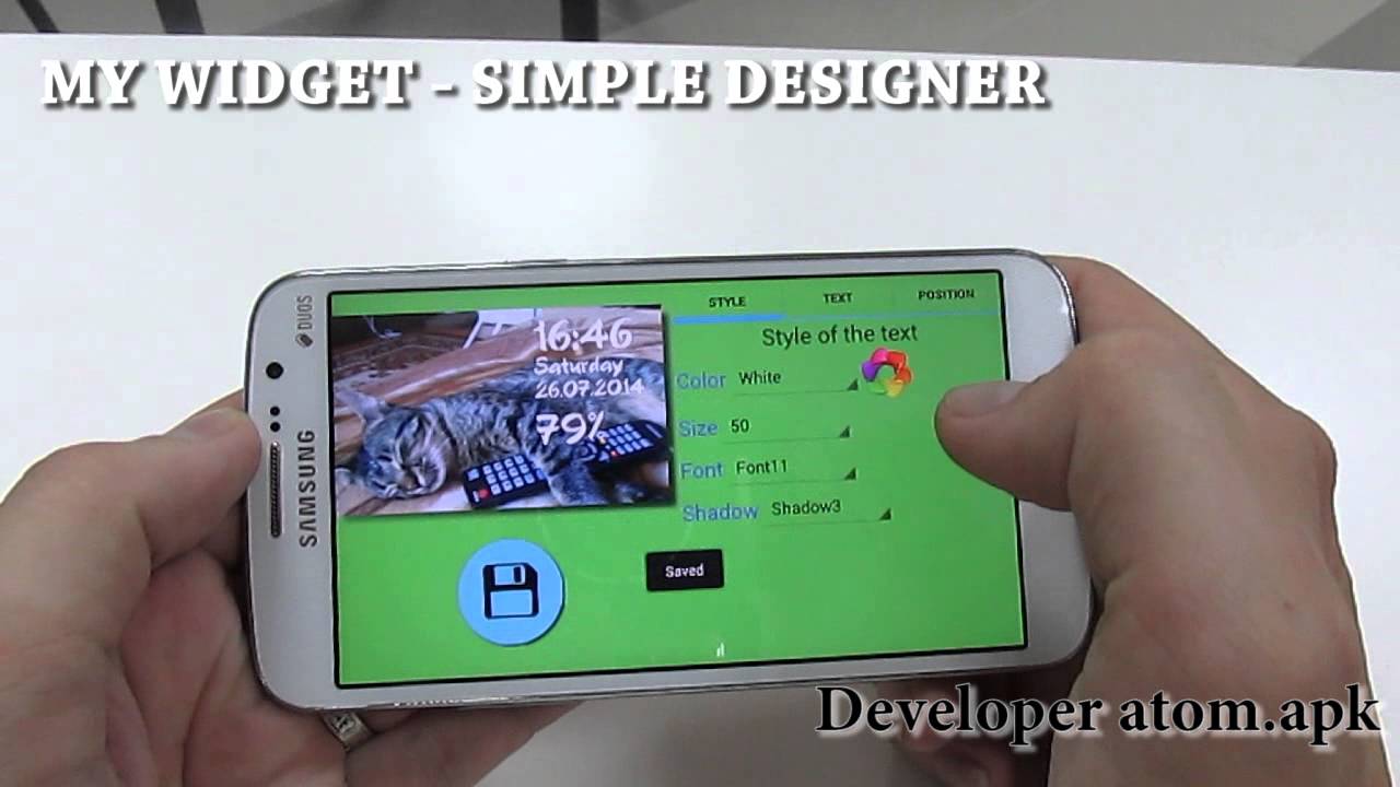 MY WIDGET - SIMPLE DESIGNER - YouTube