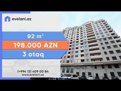 Nerimanov rayonunda 3 otaqli, 92 m², 198.000 AZN, Yeni Tikili, Emlak sahibi/ Eldar m (055) 209-80-82