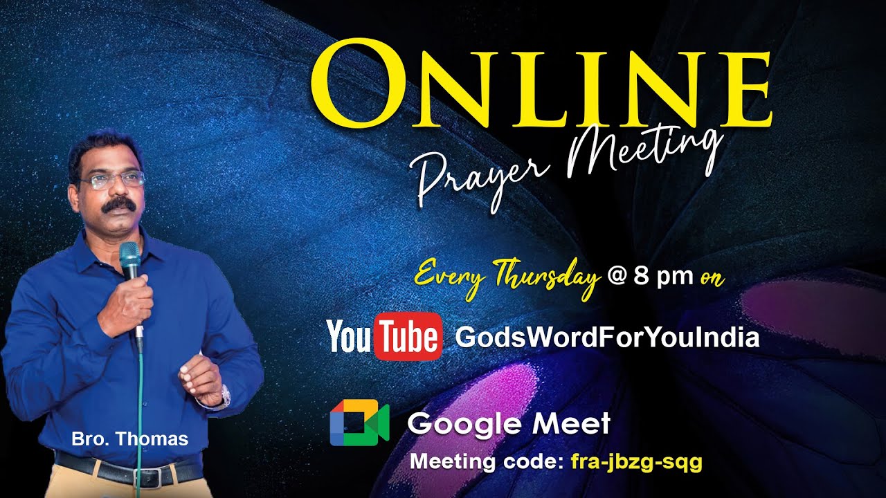ONLINE PRAYER MEETING | Bro. Thomas | 06/06/2024 | - YouTube