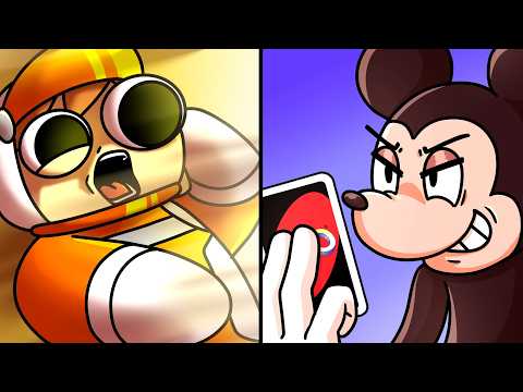 Playing Against MICKEY in Roblox UNO...