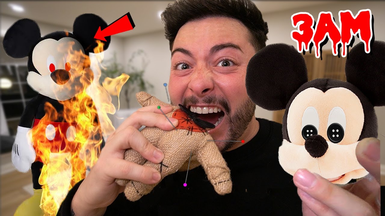 DO NOT MAKE MICKEY MOUSE VOODOO DOLL AT 3 AM!! (IT ACTUALLY WORKED ...