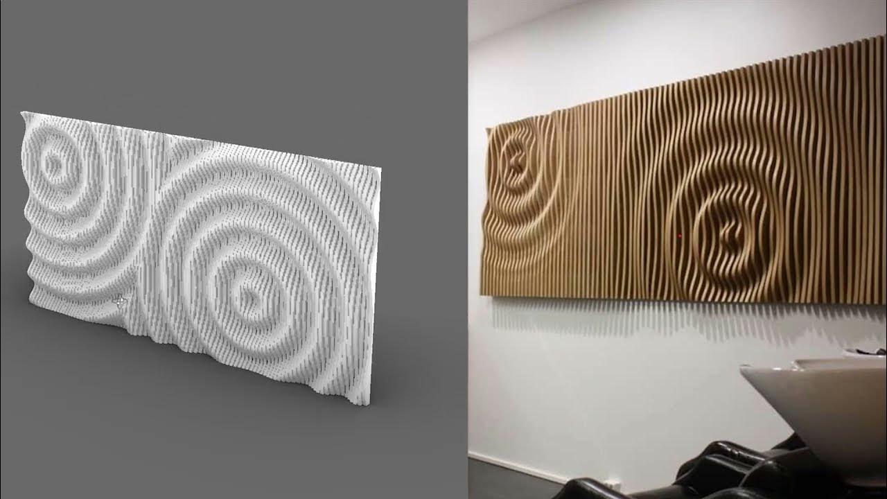Water Dropped Parametric Wall Panel _ Rhino Grasshopper - YouTube