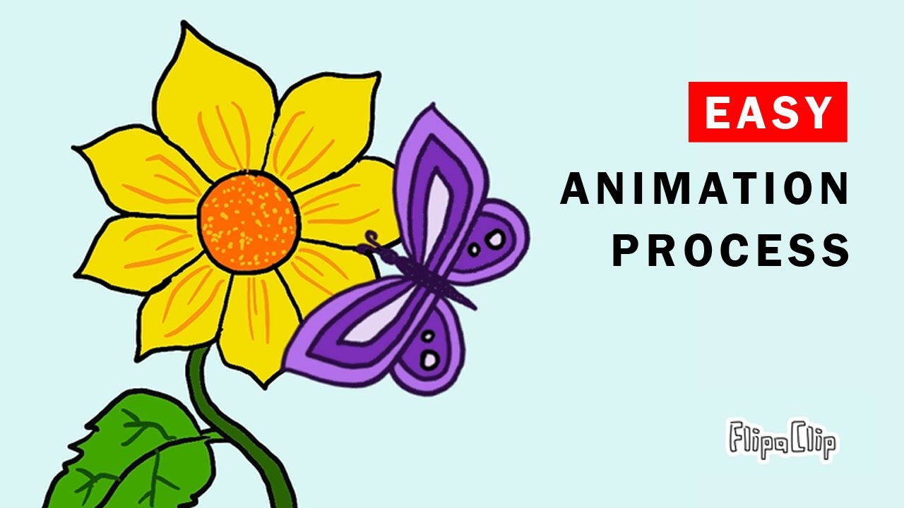 Easy Butterfly Animation Process | How to Make Animated Butterfly on ...