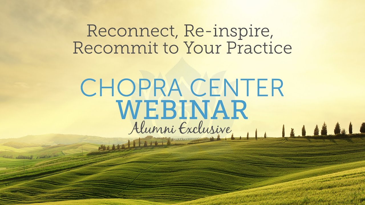 Reconnect, Re-inspire, Recommit to Your Practice Webinar - YouTube