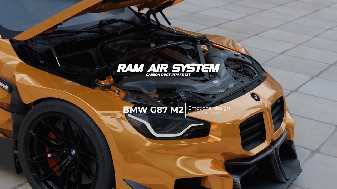 GruppeM Ram Air System for BMW G87 M2. Aero design study ver. - YouTube