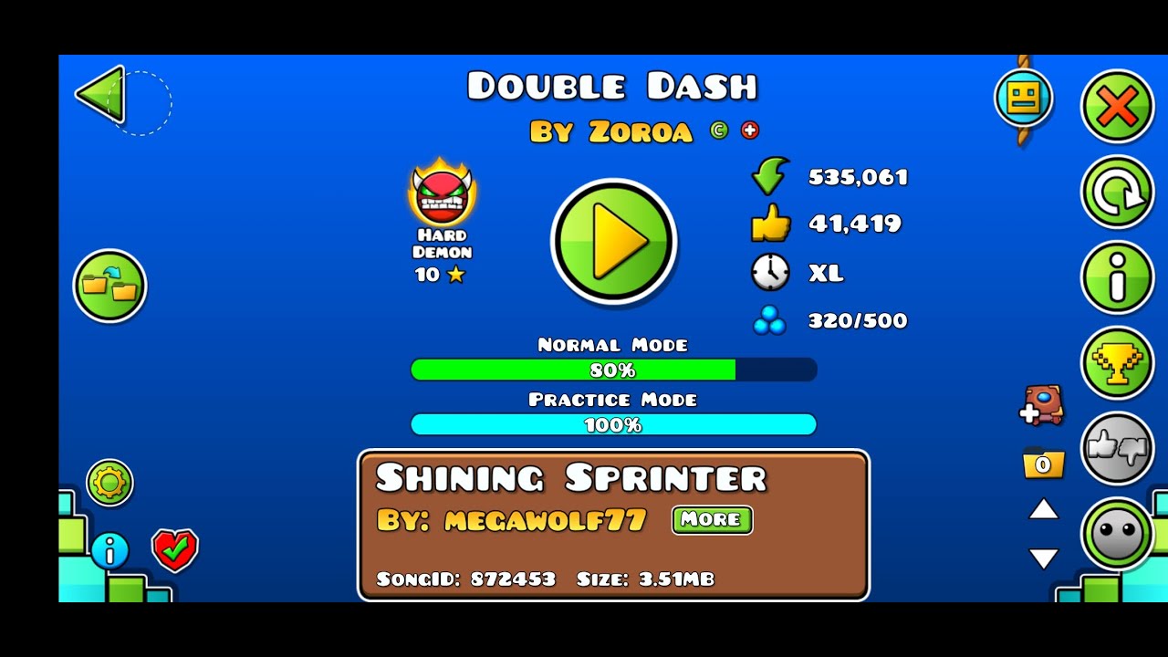 DOUBLE DASH 80% Y CHARLANDO - GEOMETRY DASH 2.2 - YouTube