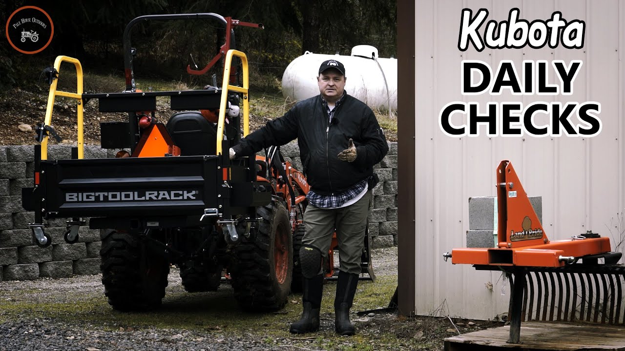 Kubota Tractor Daily Checks | Kubota B Series Maintenance - YouTube