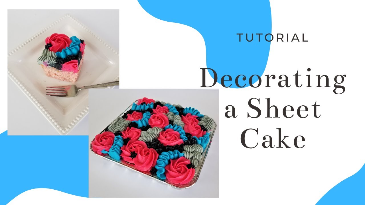 Decorating a Sheet Cake - YouTube