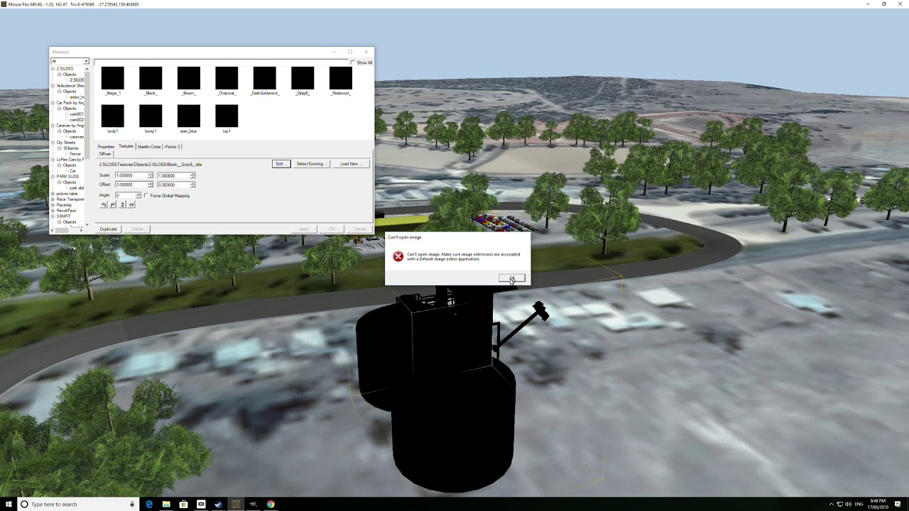Race Track Builder editing textures with gimp - YouTube