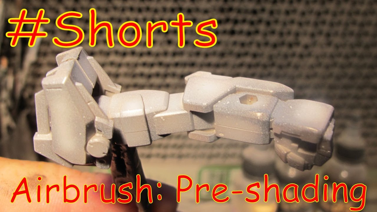 #shorts Airbrush preshading gunpla - YouTube