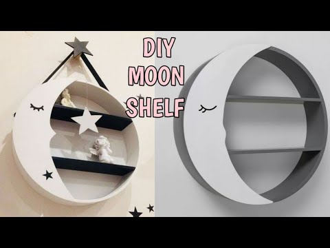 DIY Moon Shelf with Cardboard | How to make moon shelf | Cardboard ...