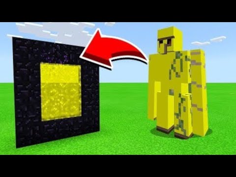 how to make a gold portal in Minecraft - YouTube