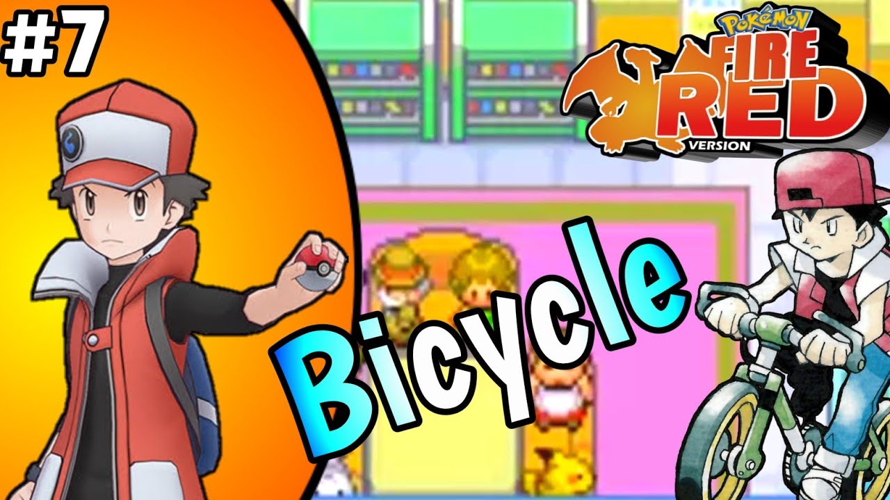 Pokemon fire red gameplay part 7 | Bicycle | - YouTube