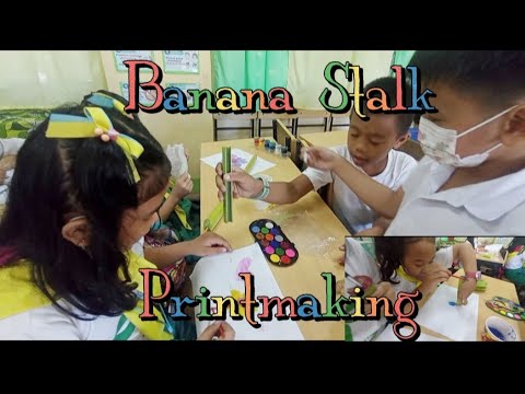 Banana Stalk Printmaking - YouTube