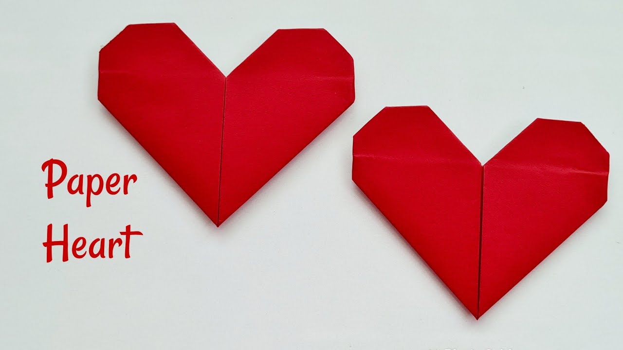 How To Make Paper Heart ️ | Easy Paper Heart | Paper Craft | Diary Of ...