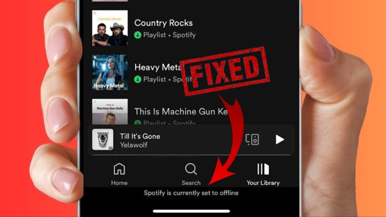 How to Fix Spotify is Currently Set to Offline on iPhone (2024) - YouTube