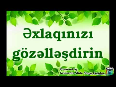 Abu Zeydin əxlaqı və Əxlaq dəvəti.