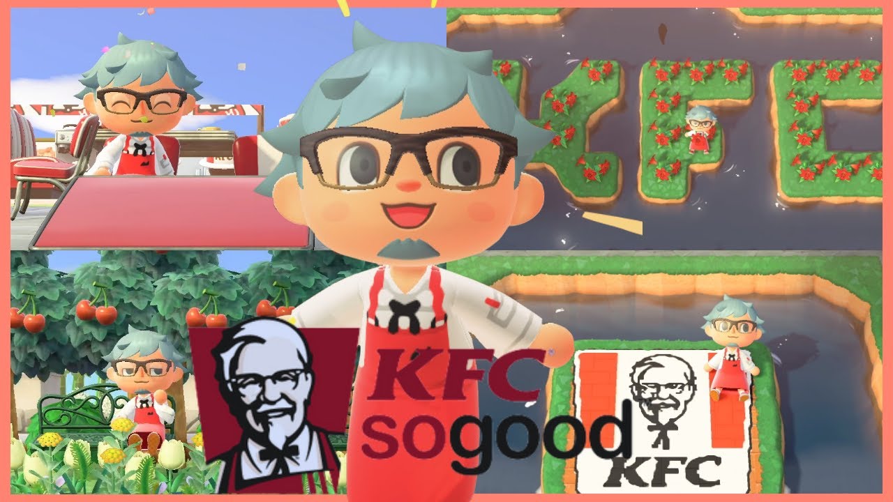 KFC'S OFFICIAL ISLAND | Animal Crossing New Horizons Dream Island Tour ...