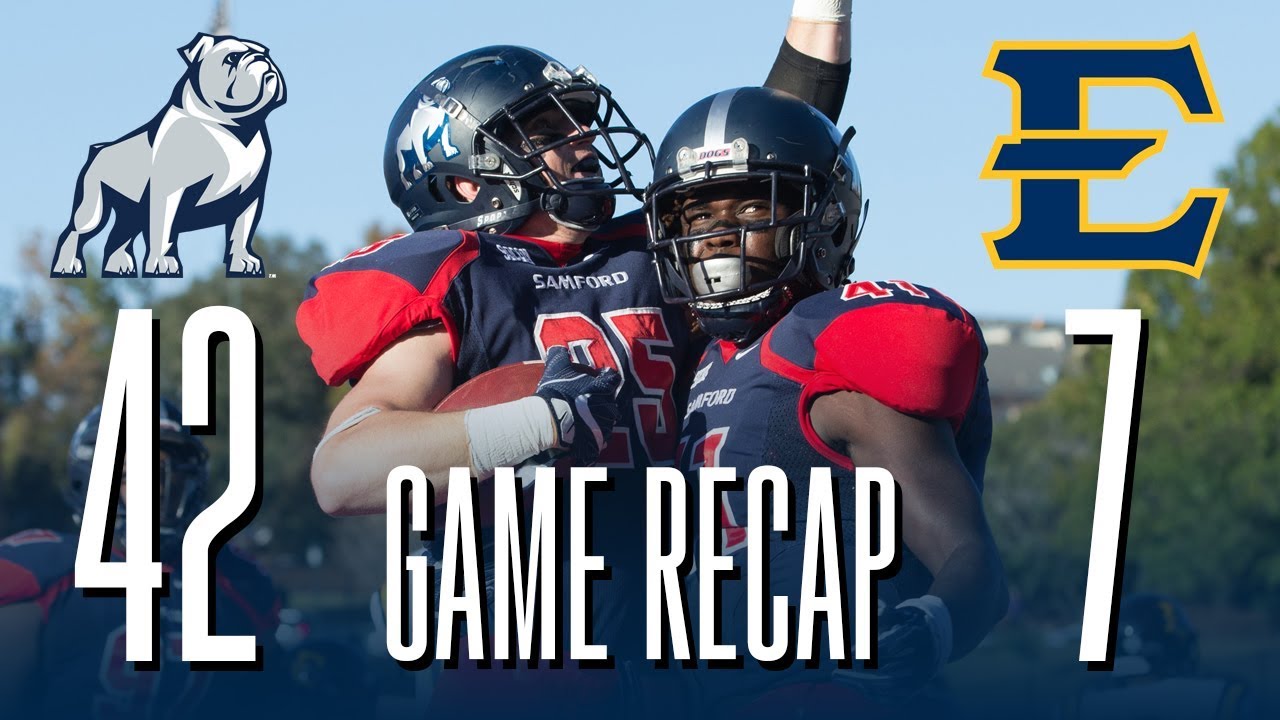 FB: ETSU VS. SAMFORD, HOMECOMING GAME RECAP - YouTube