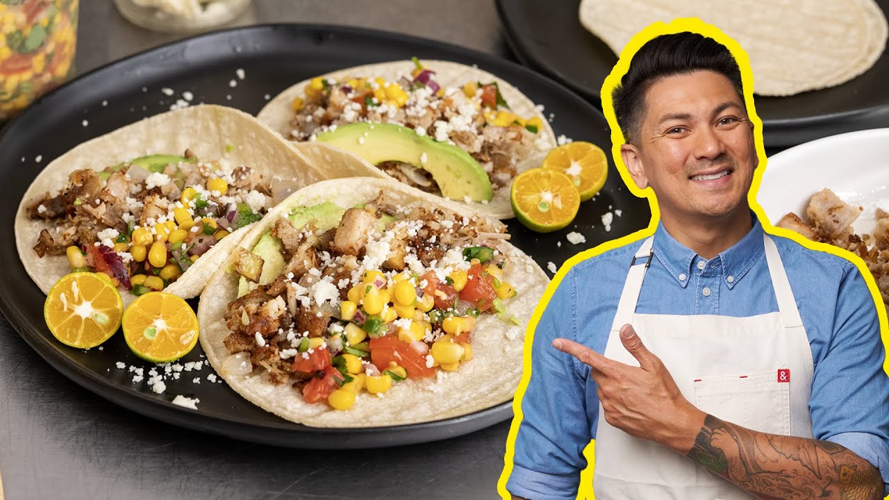The BEST Filipino Sisig Pork Belly Tacos - YouTube