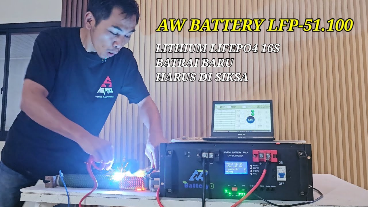 AW BATTERY RACK MOUNT 51,2V 100A || MINTA UJI APA LAGI.. ️ ️ - YouTube