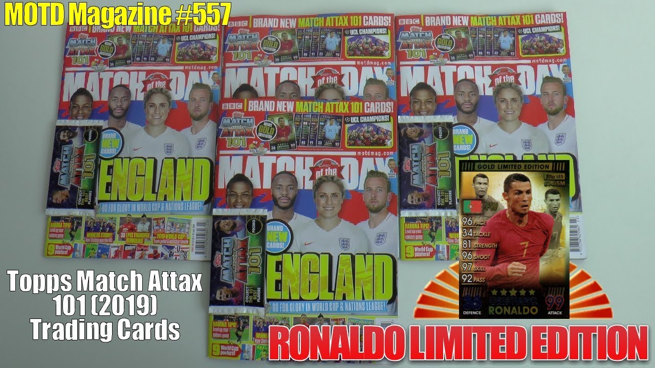 ⚽ RONALDO LIMITED EDITION (PORTUGAL) | Topps MATCH ATTAX 101 (2019 ...